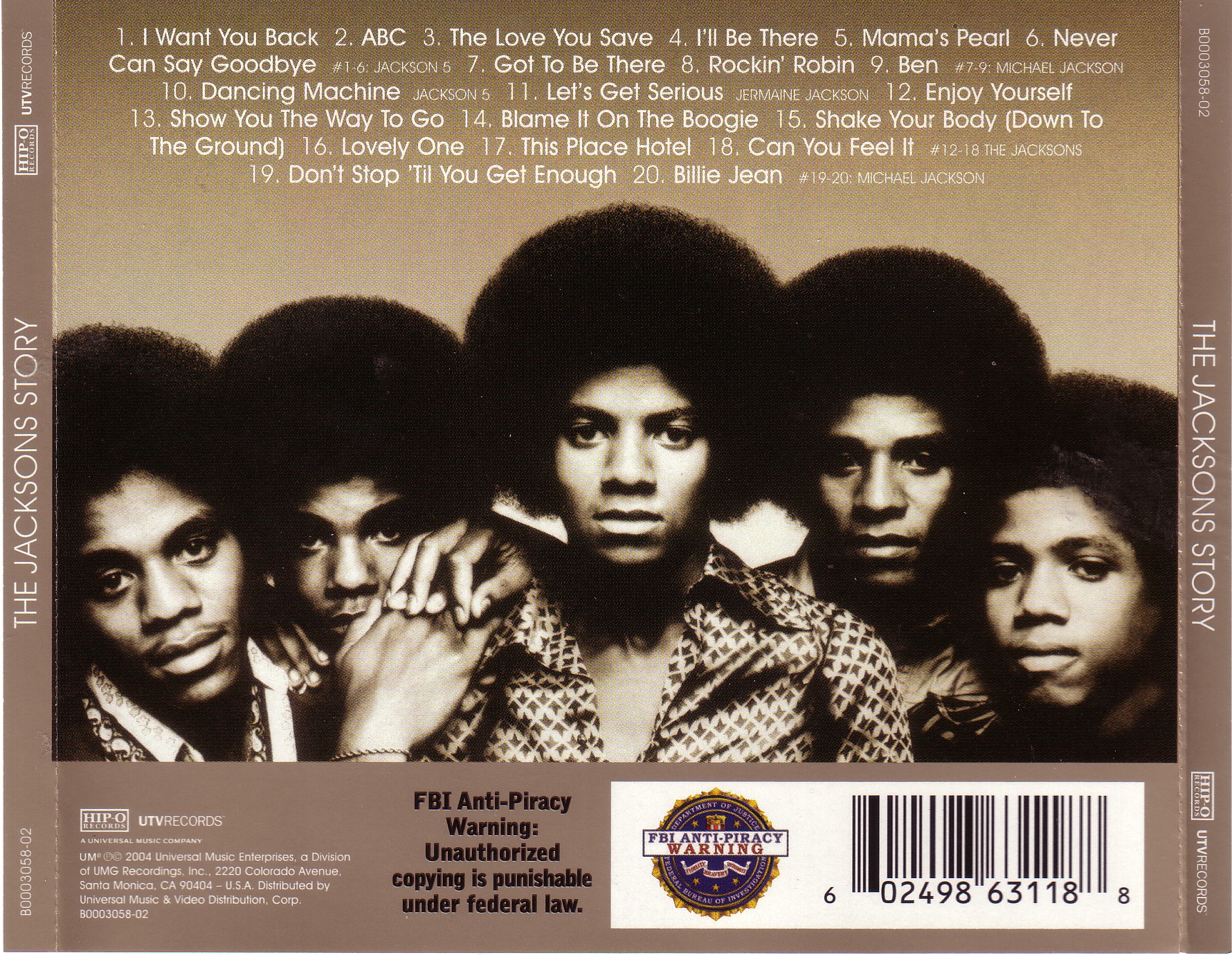 The Jacksons The Jacksons Story : Back | CD Covers | Cover Century ...